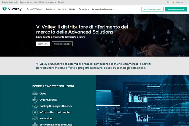 Più contenuti per il nuovo sito del distributore V-Valley